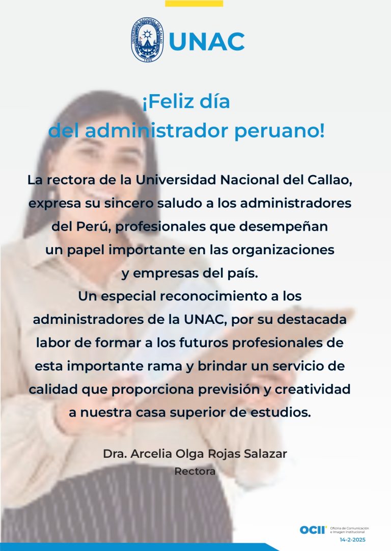 ¡Feliz día del administrador peruano! – Universidad Nacional del Callao